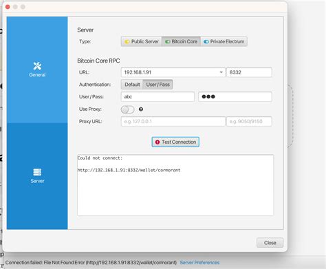 Cannot Connect To Remote Bitcoin Core 1 7 3 · Issue 913 · Sparrowwallet Sparrow · Github