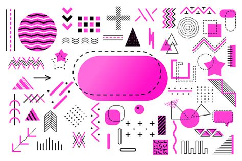 설계를 위한 기하학적 핑크 요소 웹 판매 포스터 광고 템플릿 프로모션을 위한 벡터 일러스트레이션 0명에 대한 스톡 벡터 아트 및 기타 이미지 Istock