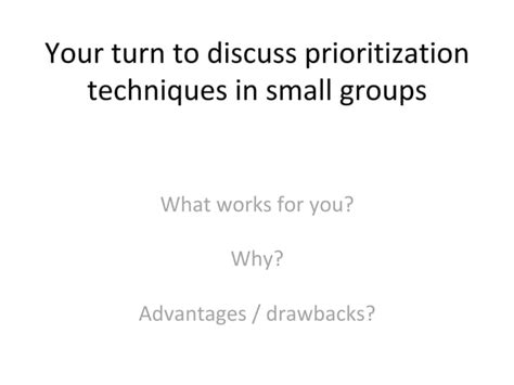 Meetup Agile Prioritisation Techniques Ppt