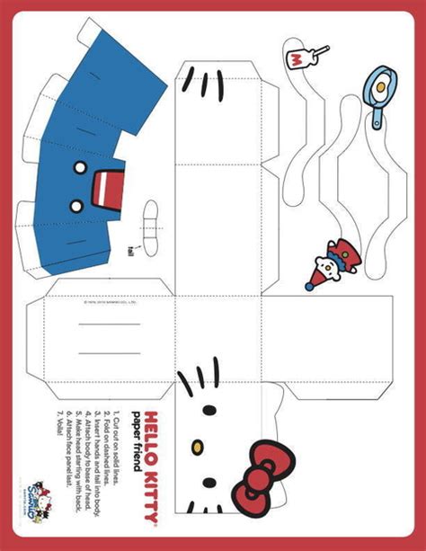 Hello Kitty Cut Out Template