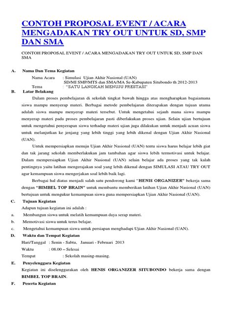 Contoh Proposal Event