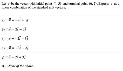 Solved Let ū be the vector with initial point and Chegg