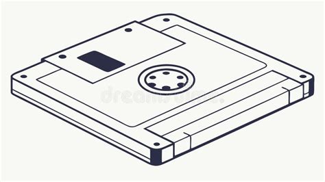 Retro Floppy Disk Data Storage Vintage Technology Vector Design Generative Ai Stock