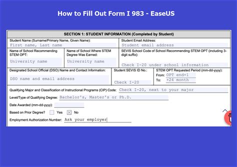 I 983 Fillable Form Printable Forms Free Online