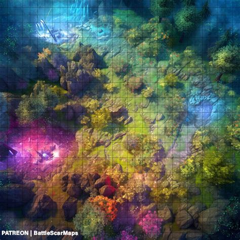 Feywild Magic Battle Map Dnd Battle Map Dandd Battlemap Dungeons And