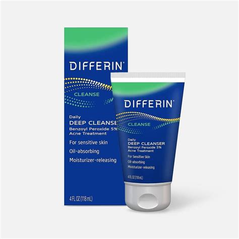 Fsa Eligible Differin Daily Deep Cleanser 5 Bpo 4 Oz Fsa Store