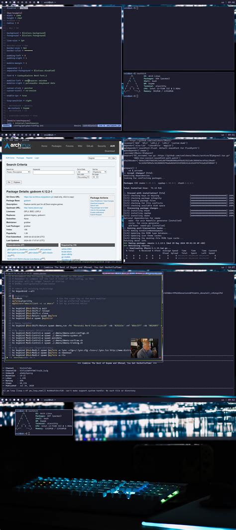 Моё скромное возвращение в линукс Archlinux Bspwm