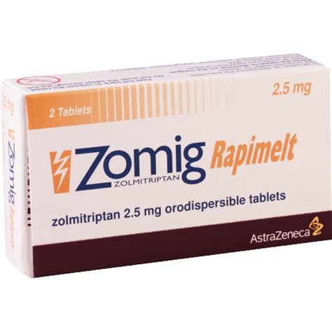 Zomig Rapimelt Zolmitriptan Pharmaserve