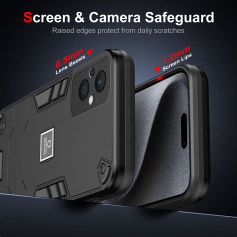 For Oppo Reno7 Z 5g 2 In 1 Shockproof Phone Case Black