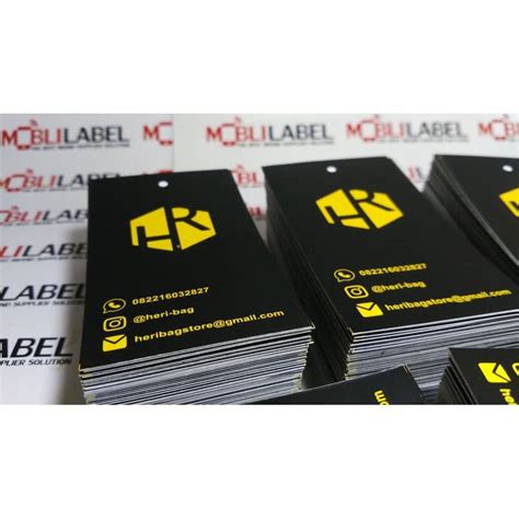 Jual Label Kertas Hangtag Baju Isi 100 Pcs Shopee Indonesia