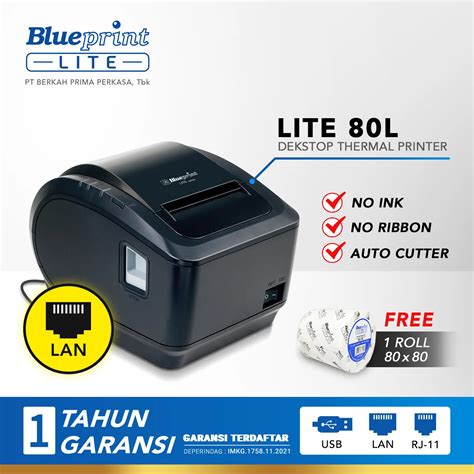 Printer Thermal Kasir Pos Blueprint Lite80l Usb Lan Printer Thermal Blueprint Indonesia