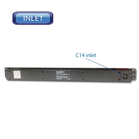 Metered Rack Single Phase Pdu 250v 10a Inlet C14 Rear