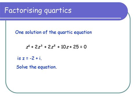 Quartic Equation