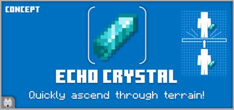 Concept Echo Crystal Minecraft Addon