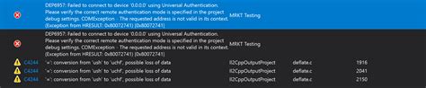 errors when deploying to remote machine r hololens