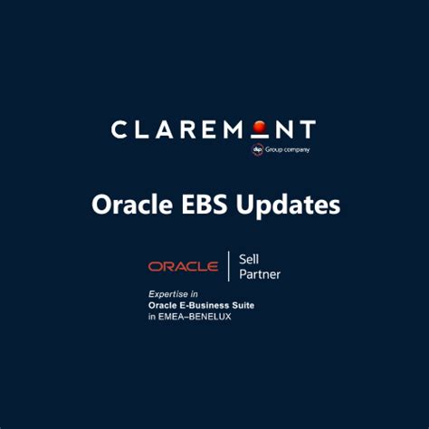 Oracle Ebs Updates