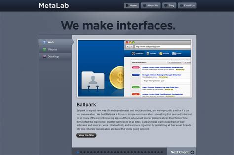 Web Design Inspiration Metalab Design Sector