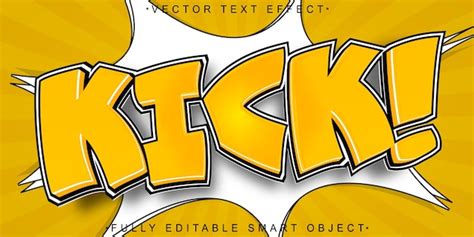 Premium Vector Cartoon Yellow Kick Vector Fully Editable Smart Object