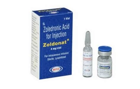 Zoldonat Zoledronate 4mg Injection At ₹ 2990box Osteoporosis