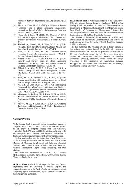An Appraisal Of Offline Signature Verification Techniques Pdf