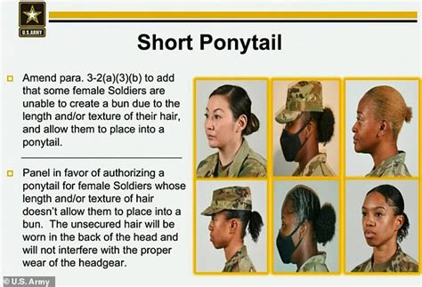 Army Draws Up New Rules For Female Soldiers With Braids Ponytails