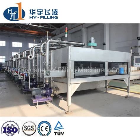 Filled Bottle Pasteurizer Beverage Spraying Type Tunnel Pasteurizer For