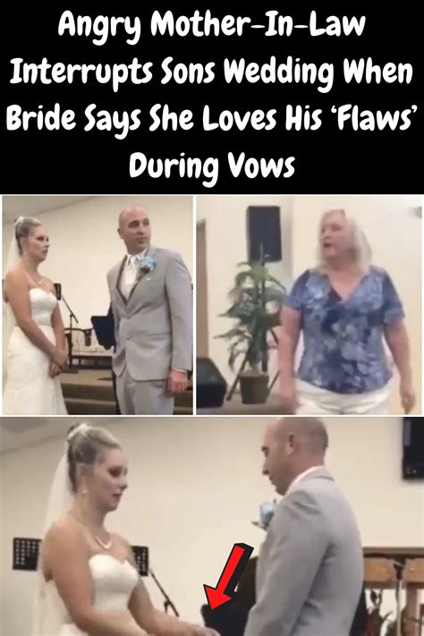 Angry Mother In Law Interrupts Sons Wedding When Bride Says She Loves