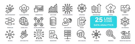 데이터 분석 가는 선 아이콘입니다 편집 가능한 획 웹사이트 마케팅 디자인 로고 앱 템플릿 Ui 등 벡터 그림입니다 0명에 대한 스톡 벡터 아트 및 기타 이미지 Istock