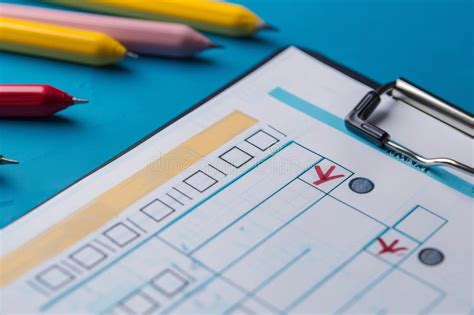 Online Survey Form Checkbox Questionnaire For Testfuturistic Education Technology Concept Stock