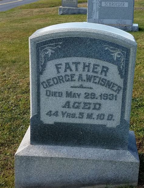 George Adam Weisner 1886 1931 Mémorial Find A Grave