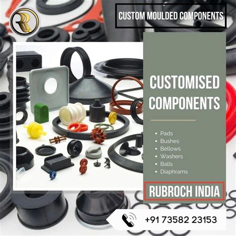 Custom Moulded Rubber Components At 10 Piece Molded Rubber Parts In Chennai ID 2851119757497