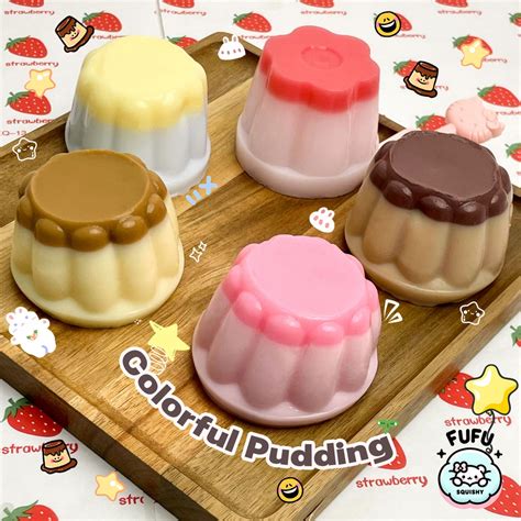 Colorful Pudding Squishy Handmade Sensory Fidget Toy Etsy