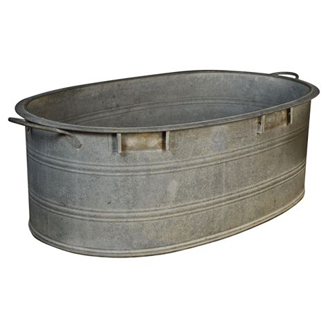 Mid Century Galvanised Tin Bath For Sale At 1stdibs