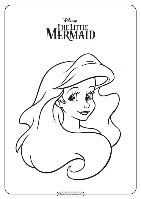 Little Mermaid Ariel Outline