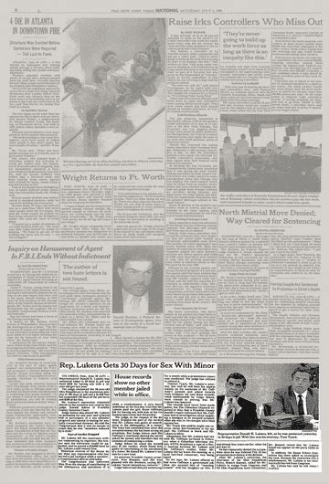 Rep Lukens Gets 30 Days For Sex With Minor The New York Times