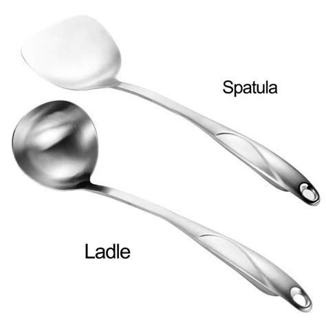 Køkkenspatel 142 Slev 13 Sæt Rustfrit Stål La Vicedeal