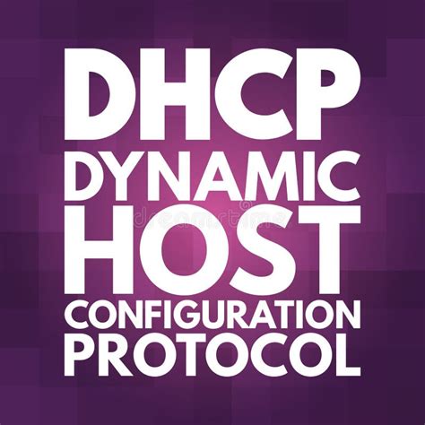 Dhcp Dynamic Host Configuration Protocol Acronym Technology Concept
