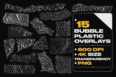 Bubble Plastic Torn Overlay Texture