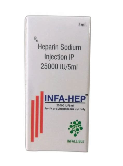 5ml Heparin Sodium Injection At ₹ 140 Box Heped 25 In New Delhi Id 27454386833