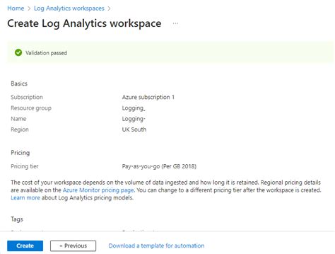 Microsoft Sentinel Part 1 Log Analytics Workspace Budgets And