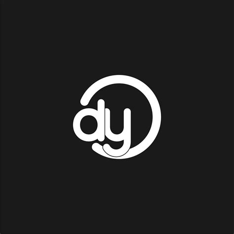 Initials Dy Logo Monogram With Simple Circles Lines 28266850 Vector Art At Vecteezy