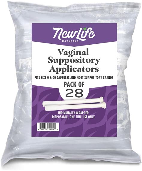 Disposable Plastic Vaginal Suppository Applicators Individually Wrapped Suppository