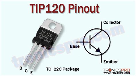 Tip120 Npn Transistor Pinout Datasheet Tronicspro