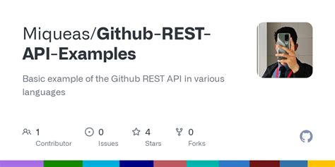 Github Miqueasgithub Rest Api Examples Basic Example Of The Github