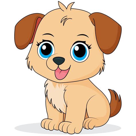 Cute Cartoon Puppy Illustration 66247955 Vector Art At Vecteezy