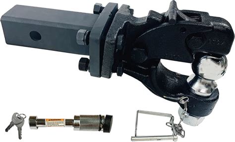 Trailer Hitch Trailer Hitch Trailer Pintle Hook Mounting Plate For 2 Receiver Hitch Adapter
