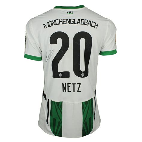 Luca Netz Borussia Mönchengladbach Bayer Leverkusen Matchwornshirt