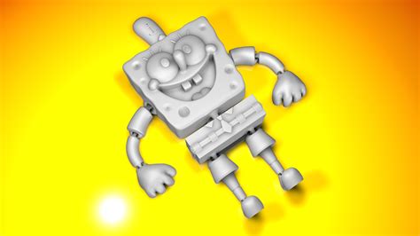 3d File Cute Flexi In Print Sponge Bob・3d Printing Idea To Download・cults