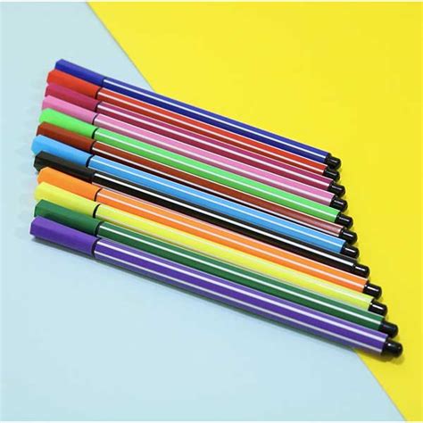 ماژیک 12 رنگ قوطی هویجی فروشگاه اینترنتی دردانه