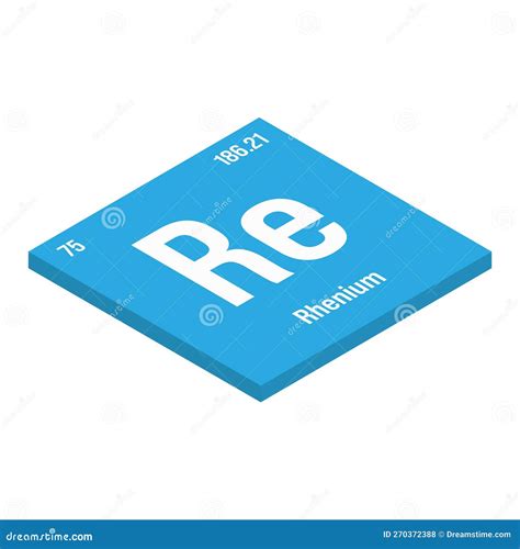 Rhenium Transition Metals Chemical Element Of Mendeleevs Periodic